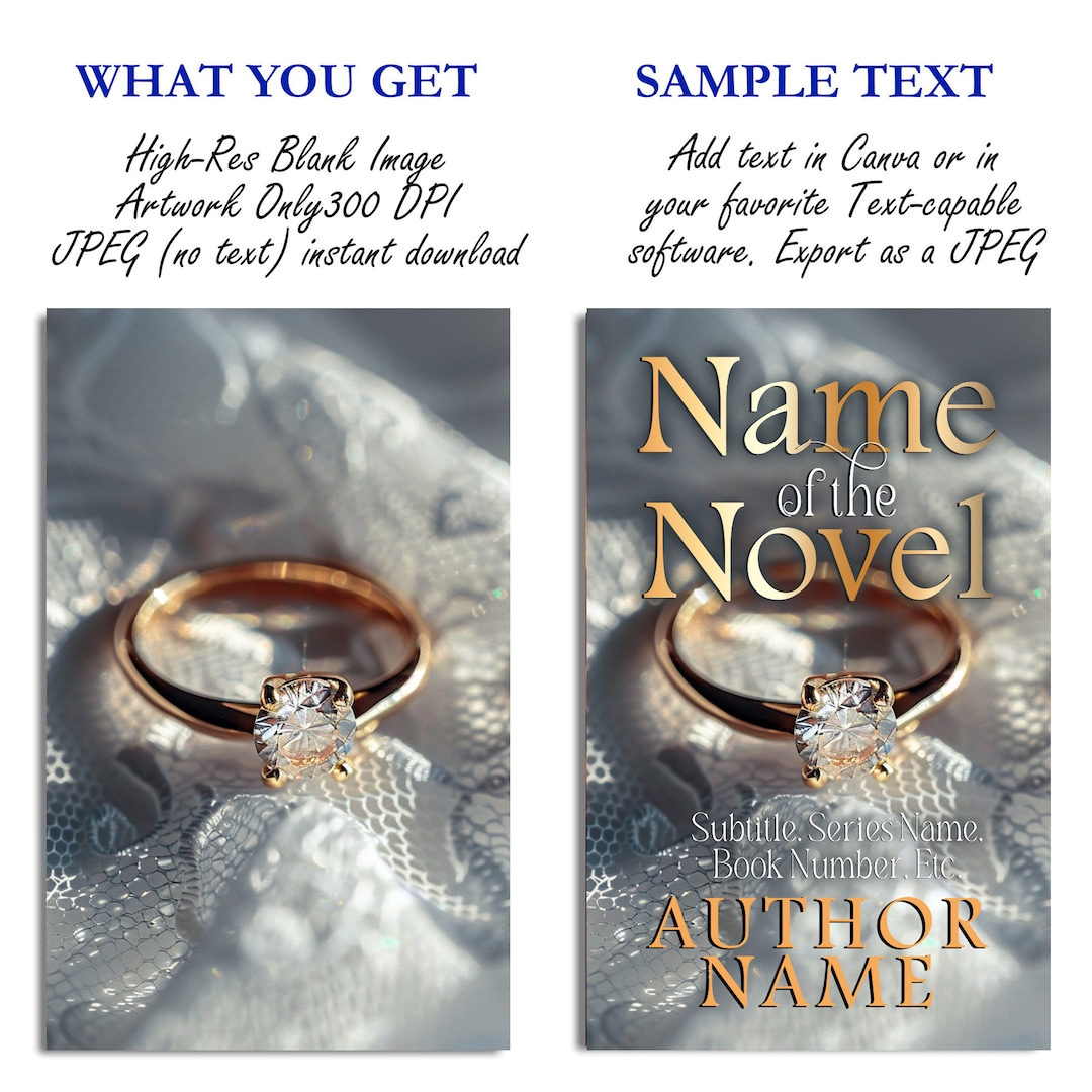 Premade Book Covers Romance Discreet Alternative Object Diamond Ring ...