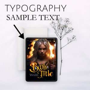 Custom Book Cover Typography Design for Indie Authors (digital Product ...