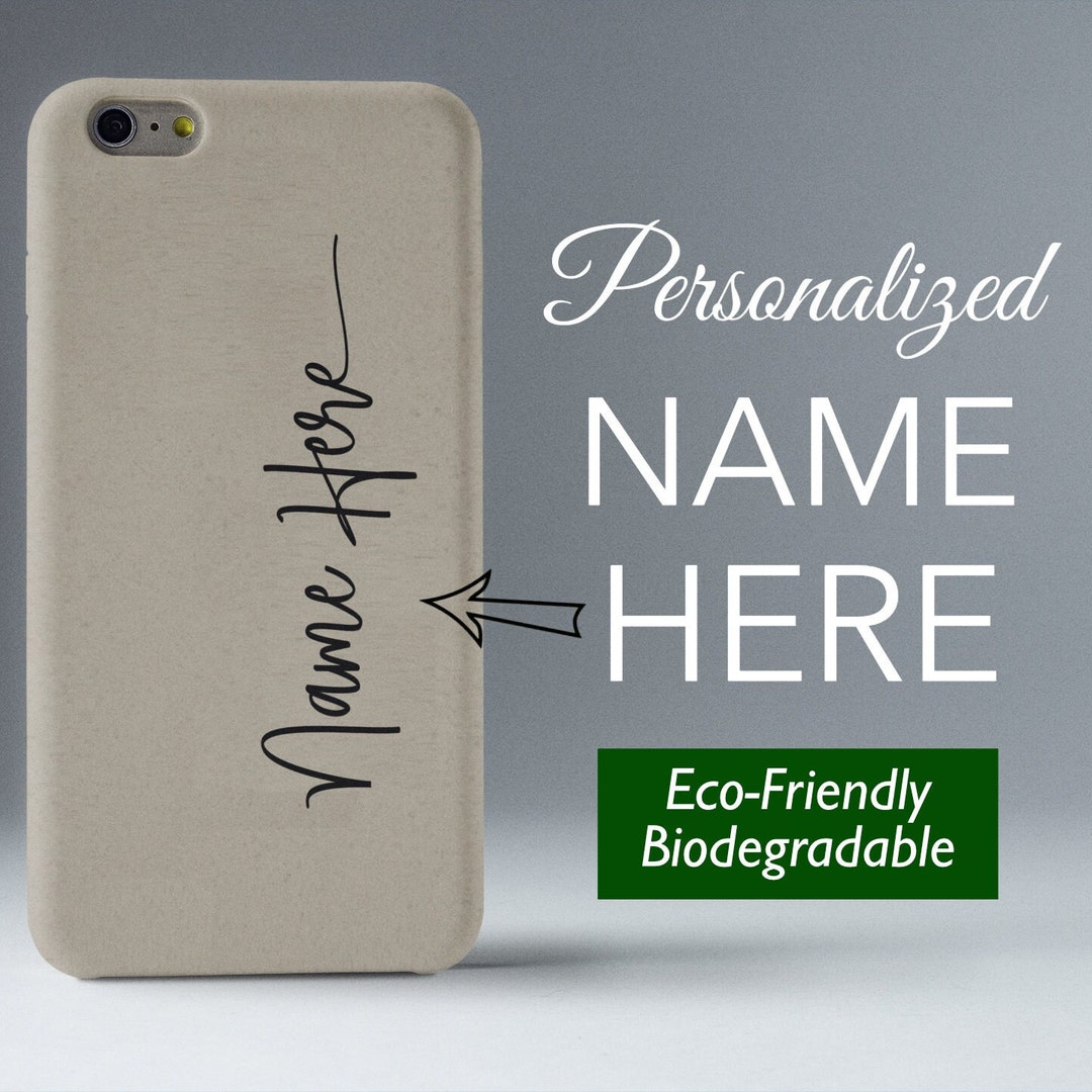 Custom Name Biodegradable Case Eco-friendly Biodegradable - Etsy