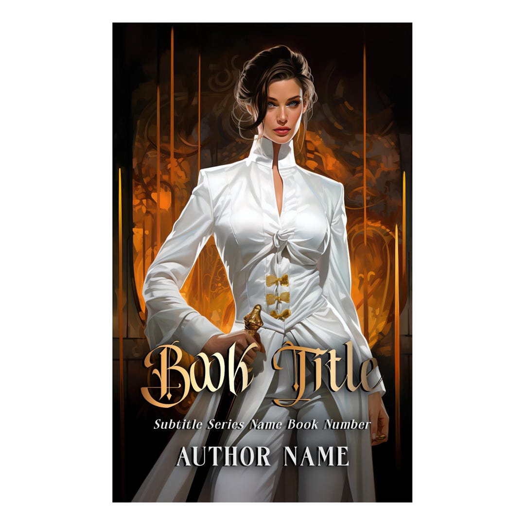Premade Fantasy Book Cover: Magic School Sorceress (digital Download ...