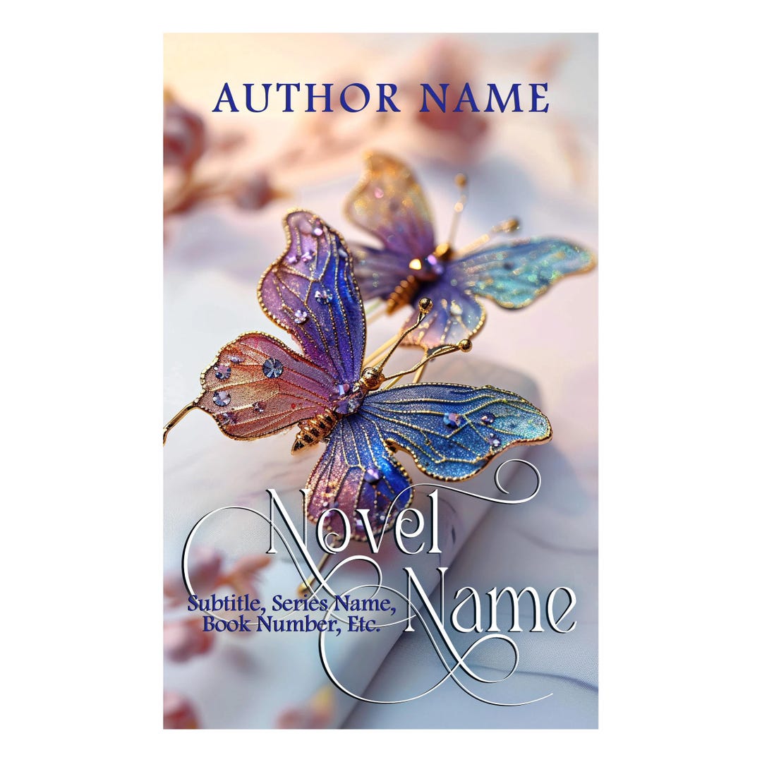 Premade Romance Book Cover: Jeweled Butterflies Alternate Object ...