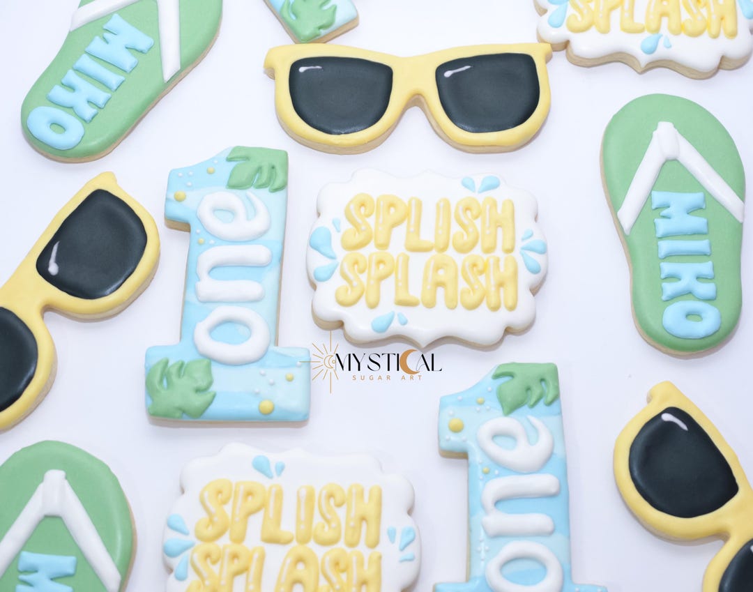 Splish Splash Birthday, Summer Cookies, Splish Splash Cookies, Birthday ...