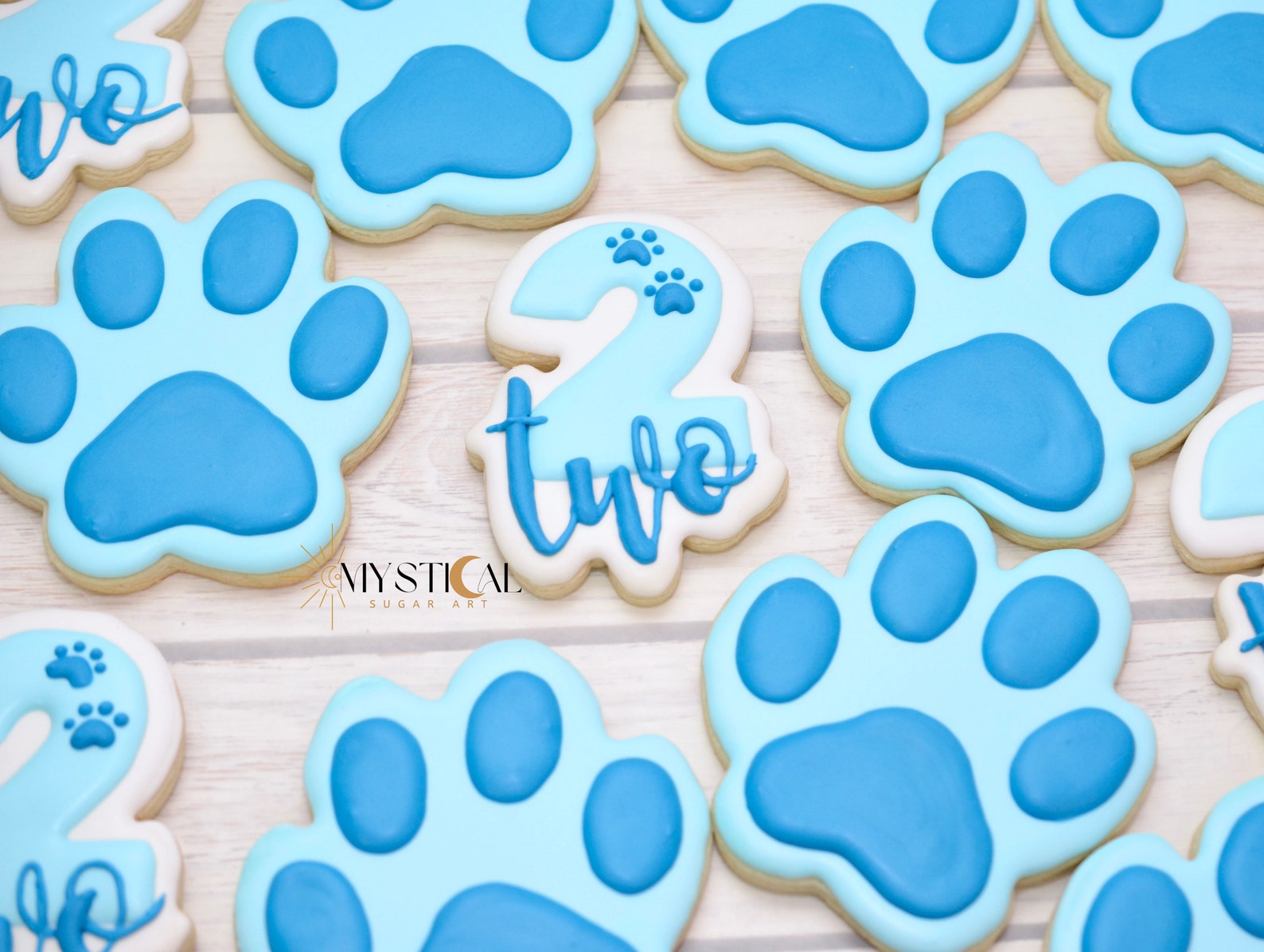 Blues Clues Paw Print Cookies Blue Clues Cookies Party - Etsy