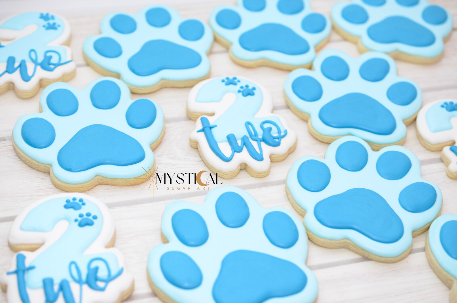 Blues Clues Paw Print Cookies Blue Clues Cookies Party - Etsy