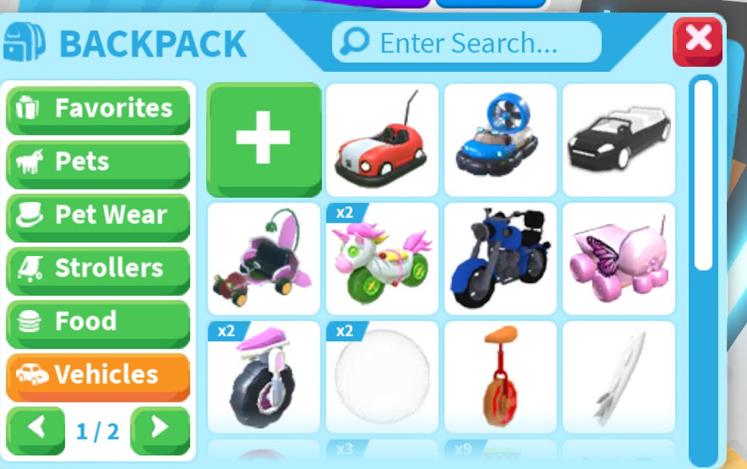 Adopt Me Vehicles - Etsy