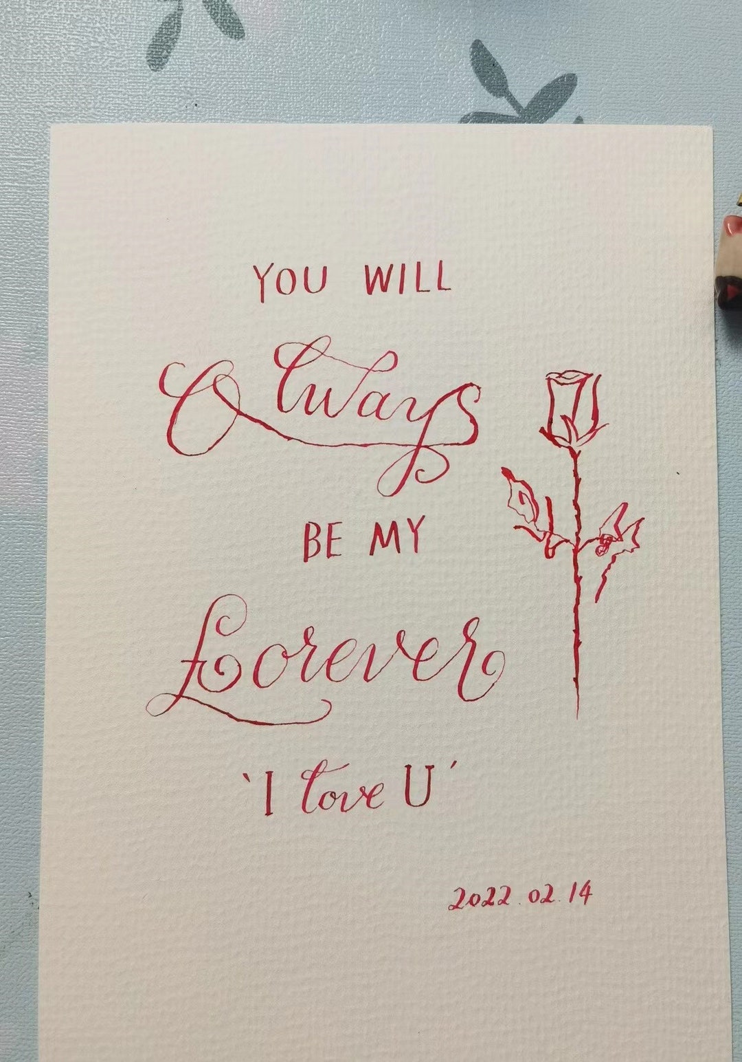 Handwritten Vow Card Greeting Card - Etsy