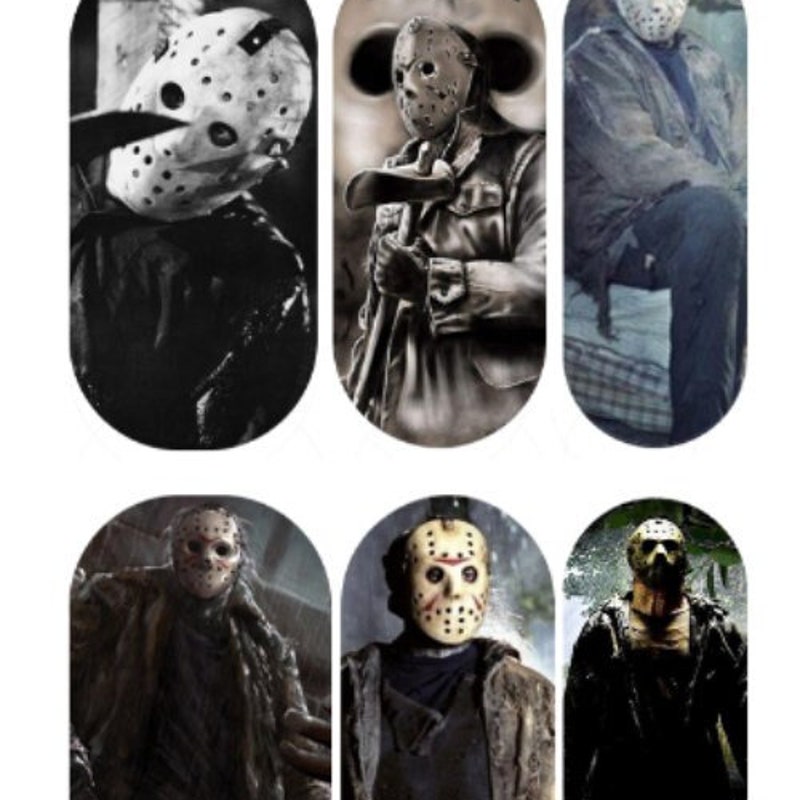 Halloween Nails Jason - Etsy
