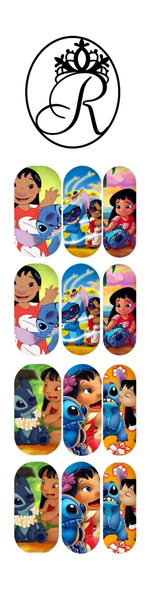 Stitch Water Slide Decals - Etsy