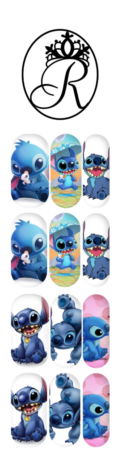 Stitch Water Slide Decals - Etsy