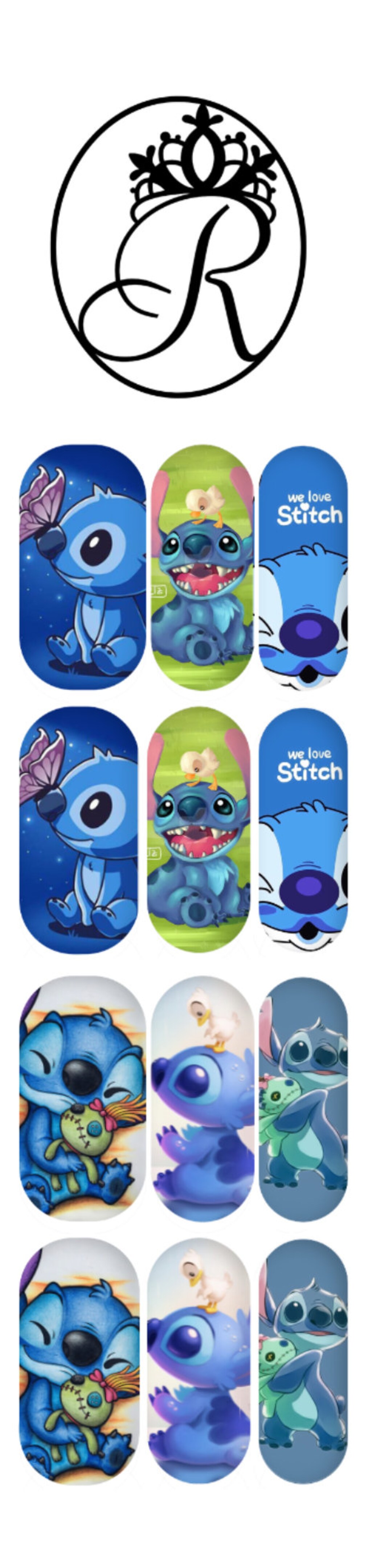Stitch Water Slide Decals - Etsy