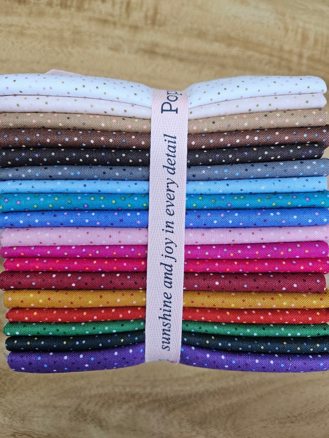 Confetti Colors Fat Quarter Bundle by Poppie Cotton 18 Pieces - Etsy