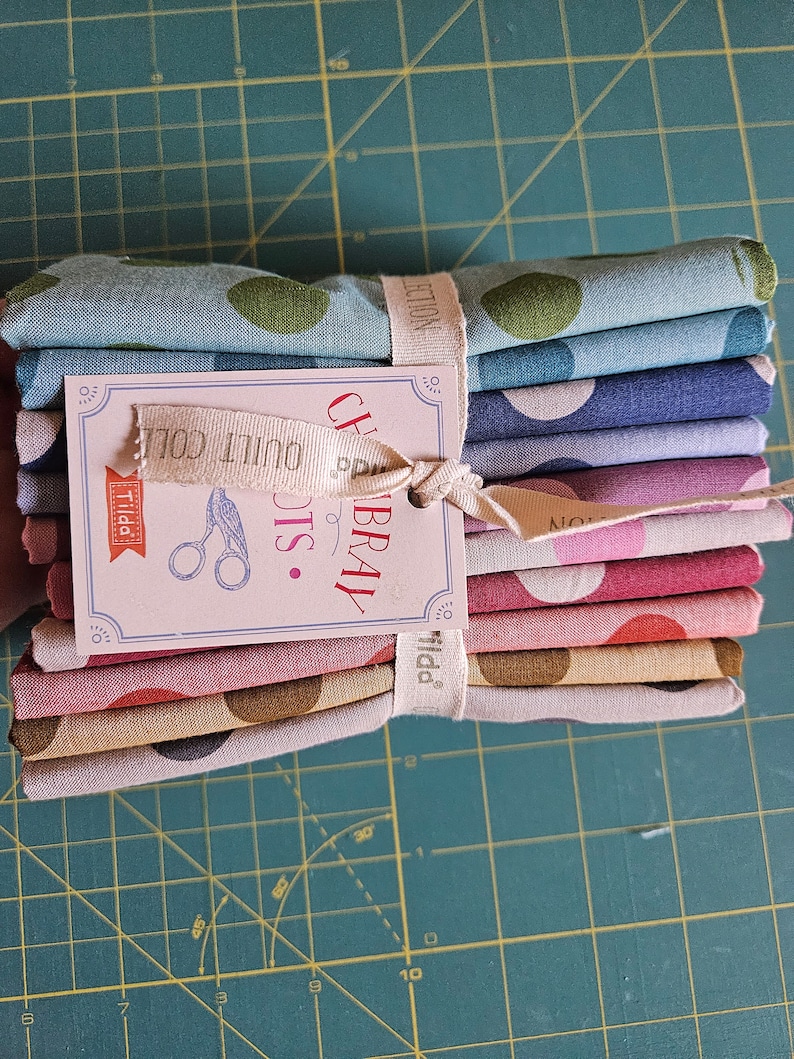 Tilda 10-piece Chambray Dots Fat Quarter Bundle - Etsy