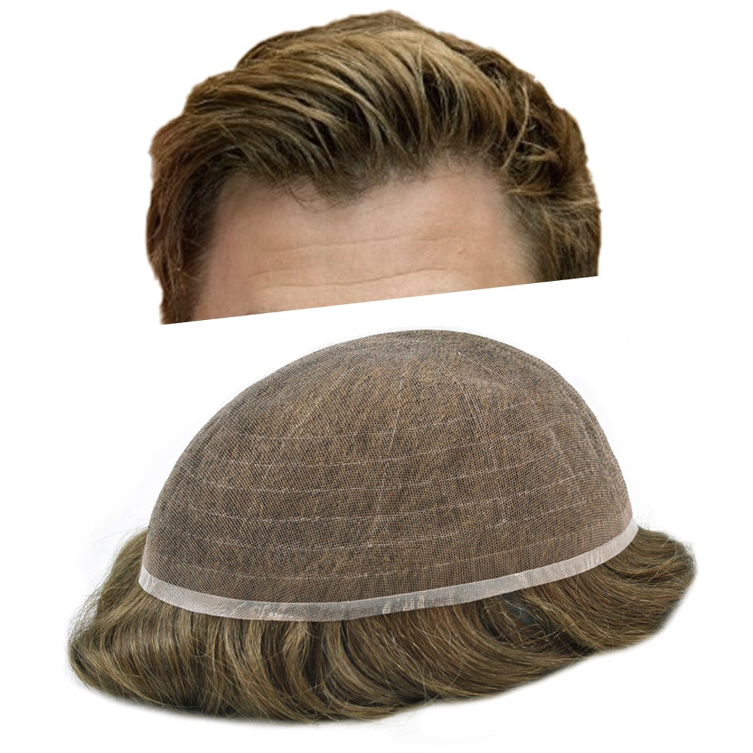 Toupee for Men Full Swiss Lace Men's Hair Piece 8x10 All Colors Men's ...