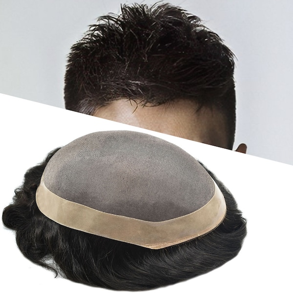Human Hair Topper Men - Etsy