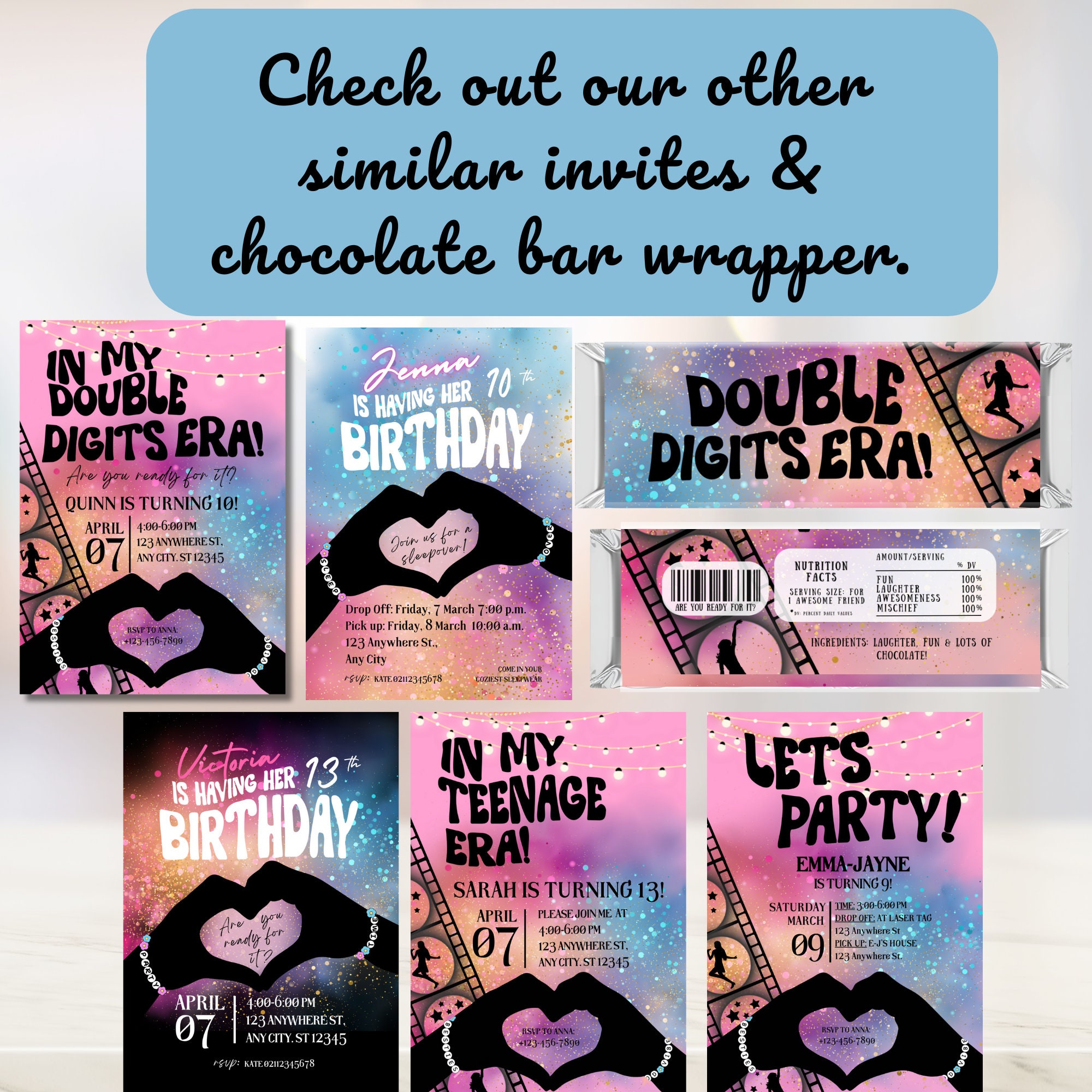 In My Double Digits Era Party Favor in My Era Birthday Favors in My ...