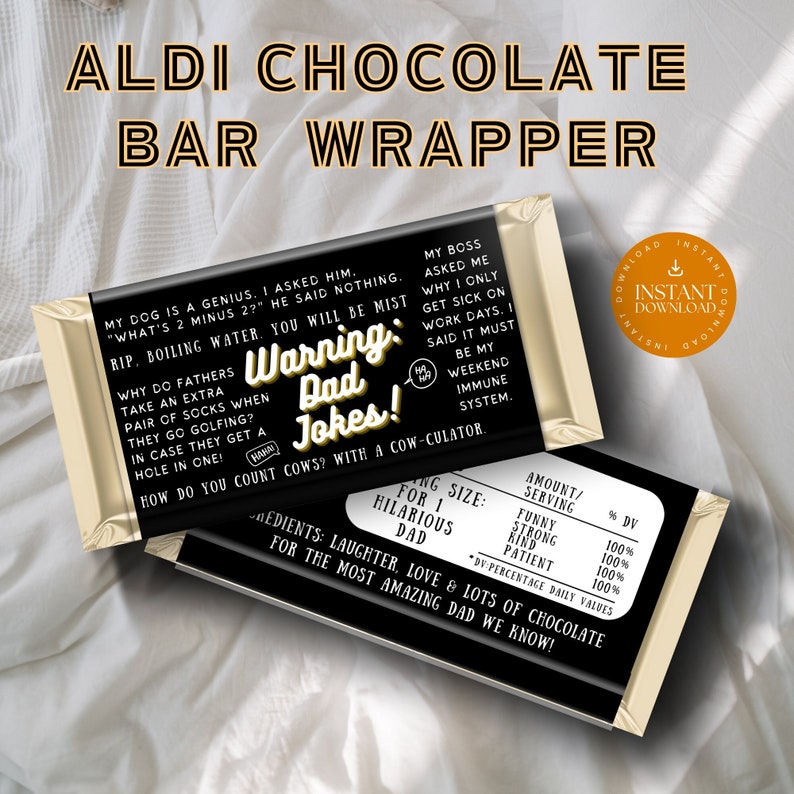 Happy FATHER'S DAY Candy Bar Wrapper, Printable Instant Download ...