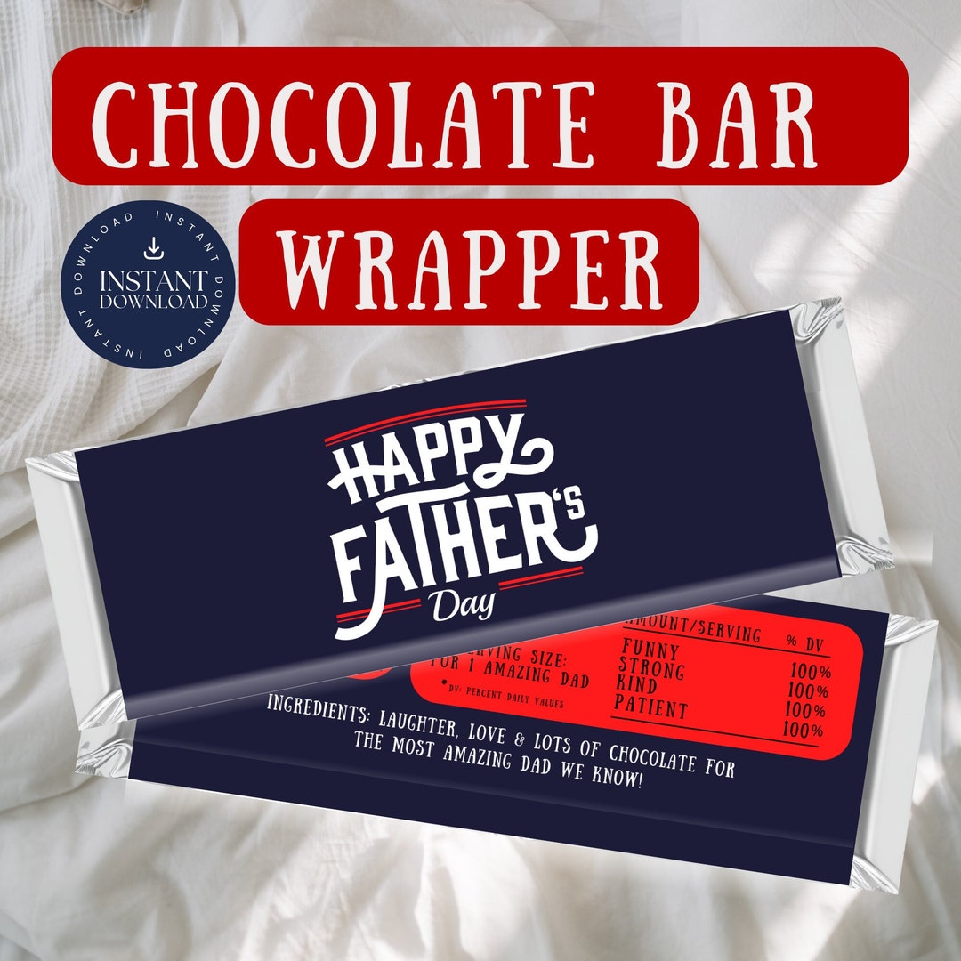 Happy FATHER'S DAY Candy Bar Wrappers,printable Instant Download ...