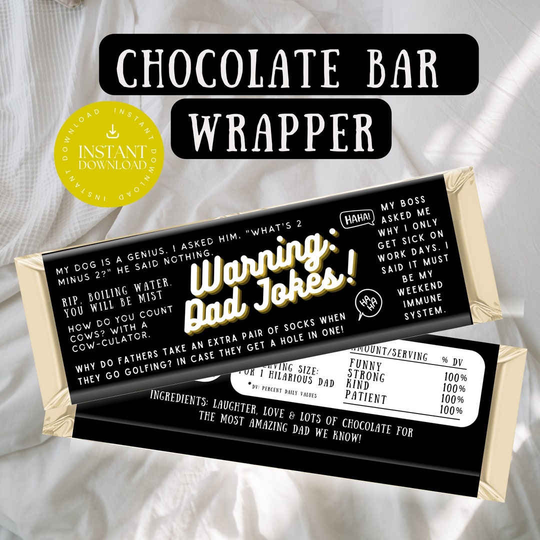 Happy FATHER'S DAY Candy Bar Wrapper, Printable Instant Download ...