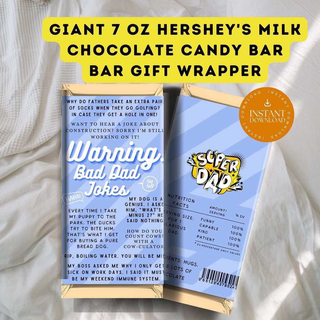 FATHER'S DAY Giant Candy Bar Wrapper,printable Instant Download,father ...