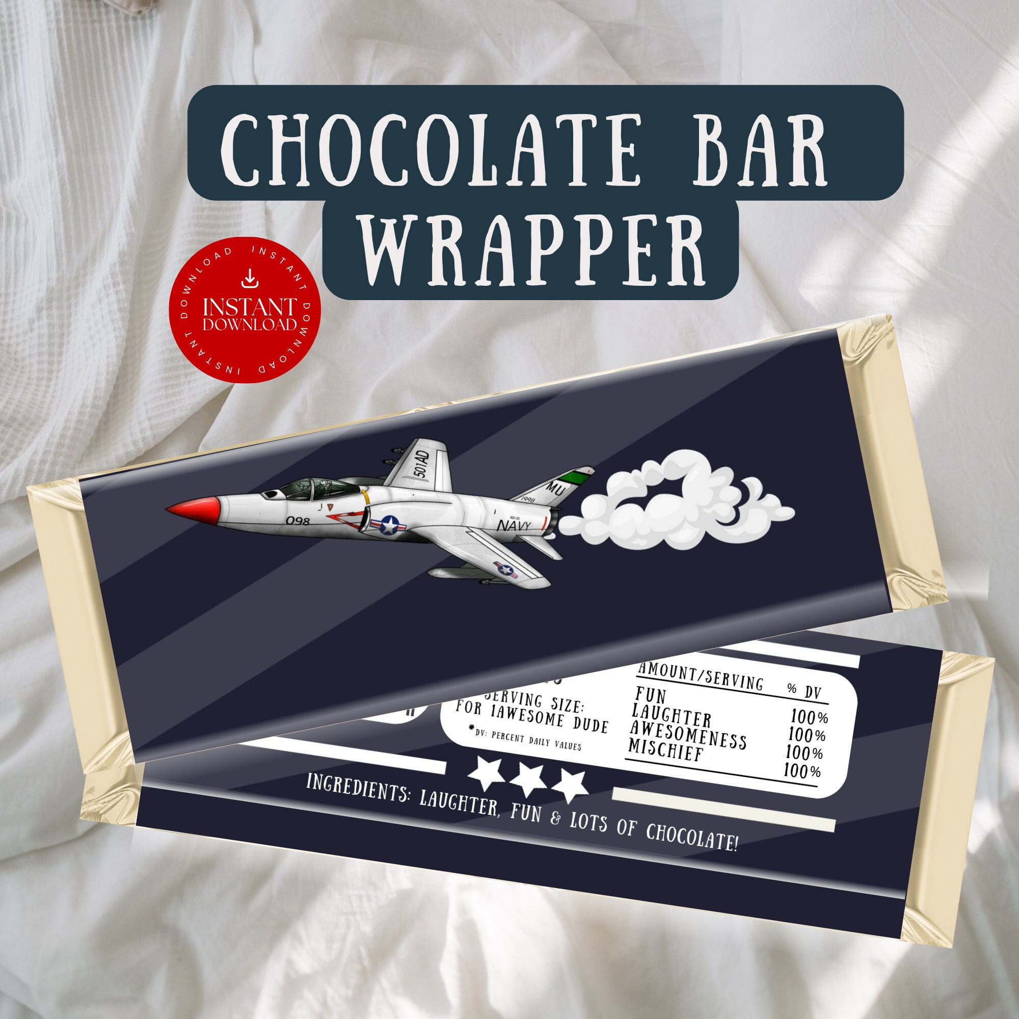 Fighter Pilot Candy Wrapper Fighter Jet Birthday Favor Pilot - Etsy