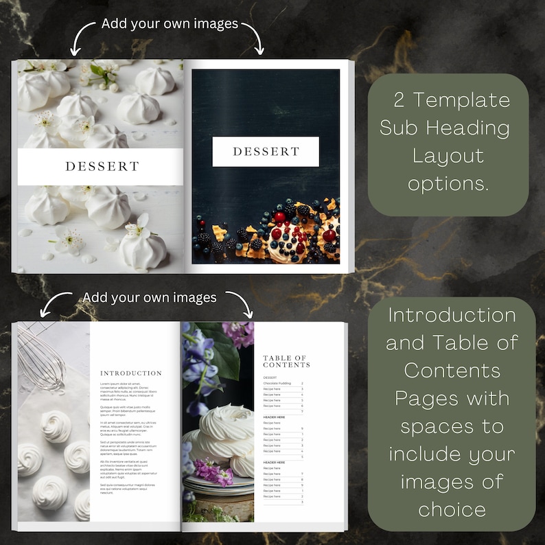 Cookbook Template | Editable Recipe Book Template | Printable Recipe ...