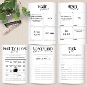 7 Printable Dinner Party Games | Dinner Table Party Games | Icebreaker ...