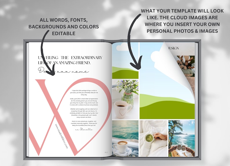 Magazine Template to Personalize-bestie Edition - 39 Pages, Best Friend ...