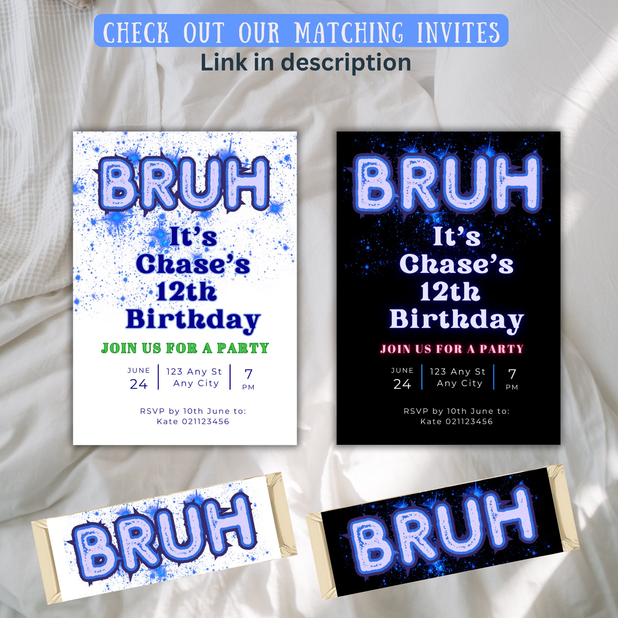 Bruh Chocolate Wrapper, Teenage Birthday Favor, Hershey Bar Wrapper ...