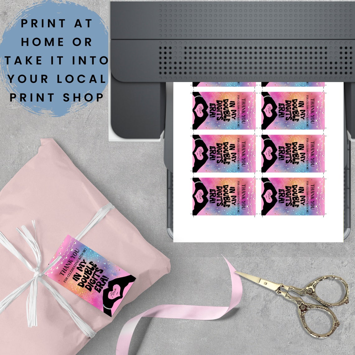 In My Double Digits Era Party Favor in My Era Birthday Favors in My ...