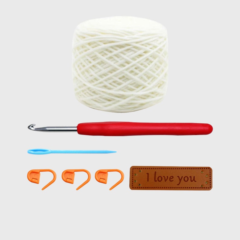 Crochet Hat Material Packaging Tool Handmade DIY Knitting Children's ...