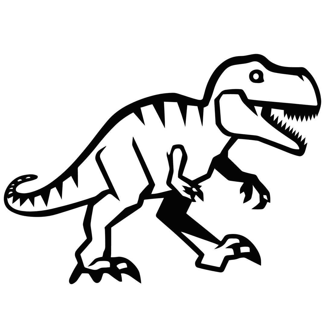 T-rex Dinosaur SVG | Tyrannosaurus Rex SVG | Dino SVG | Prehistoric ...