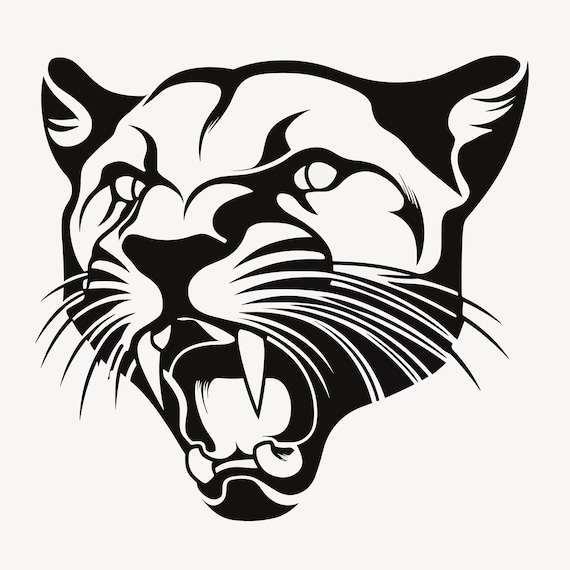 Cougar Outline Clip Art