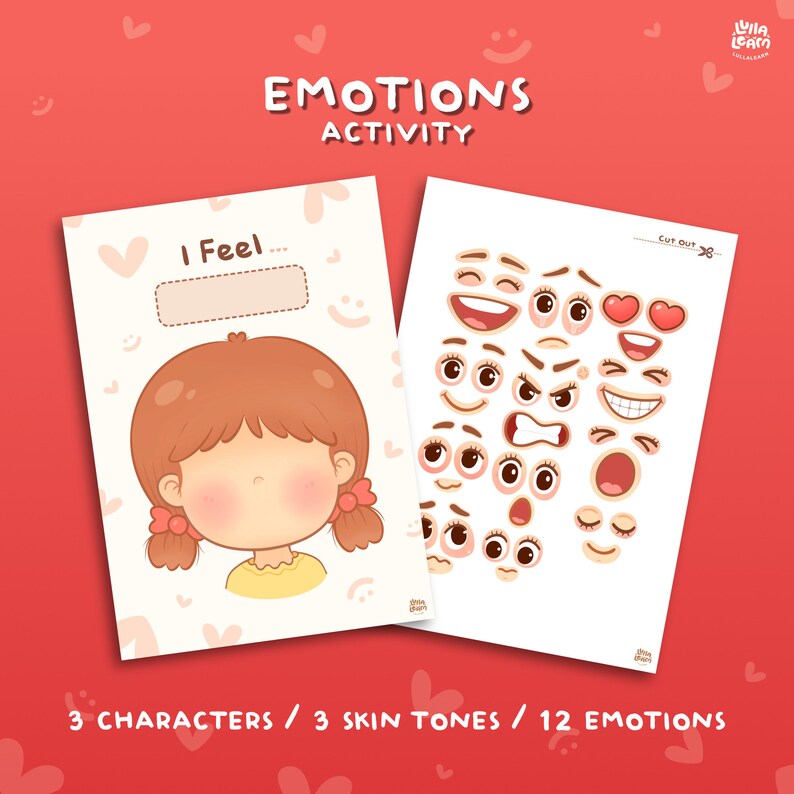 Kids Emotions Printable Activity Feelings Chart Preschool Worksheets ...