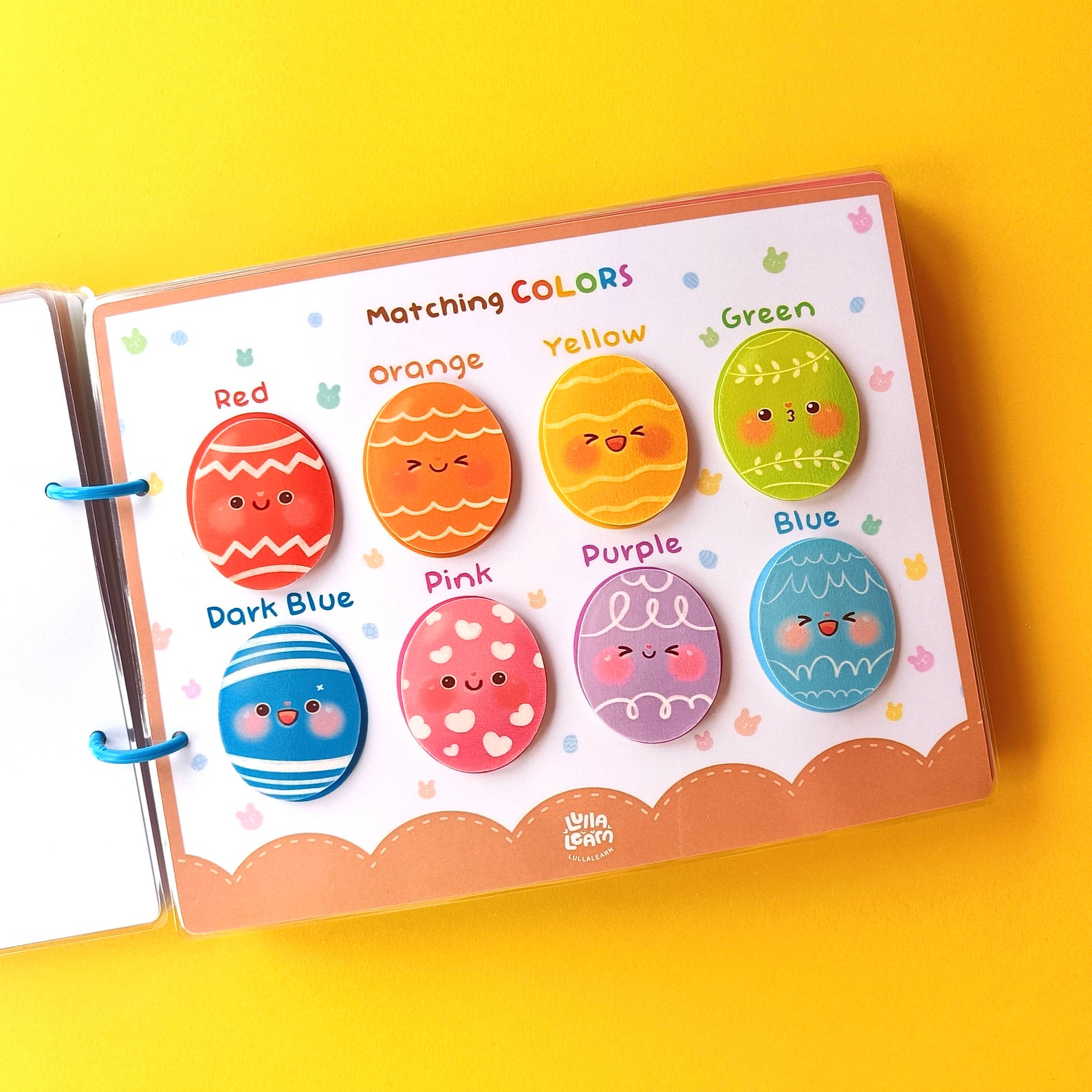 Preschool Busy Book Spring Color Matching Quiet Book Printable ...