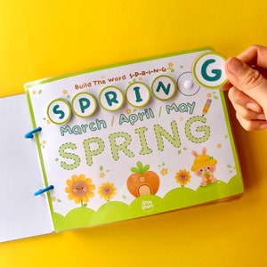 Preschool Busy Book Spring Color Matching Quiet Book Printable ...