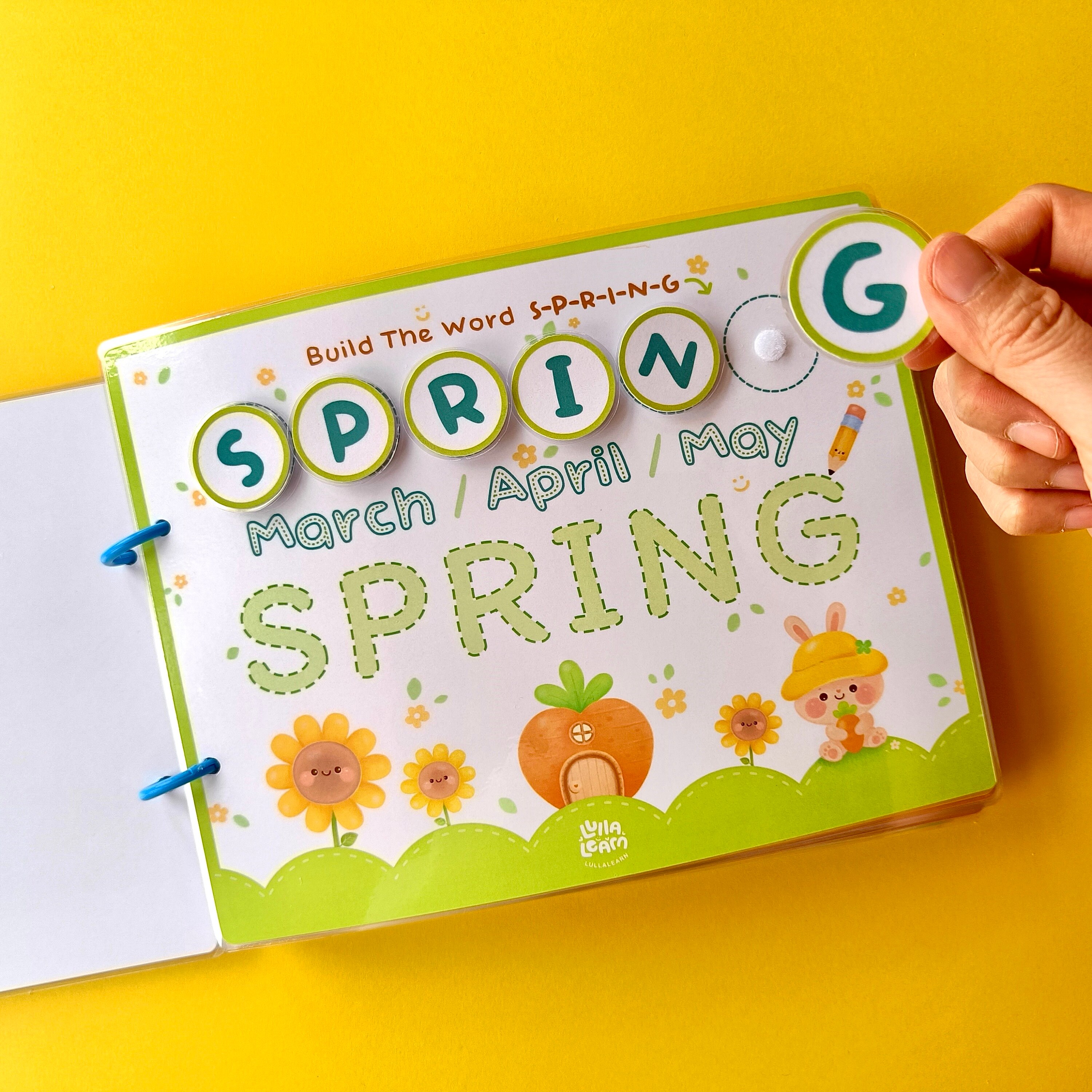 Preschool Busy Book Spring Color Matching Quiet Book Printable ...