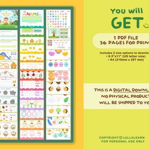 Preschool Busy Book Spring Color Matching Quiet Book Printable ...