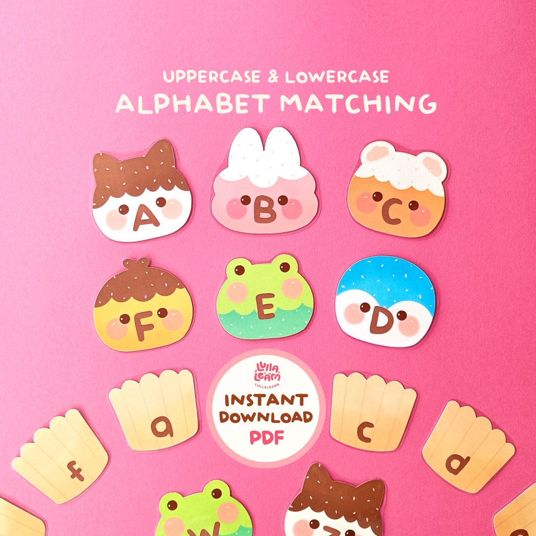 ABC Flash Cards: Alphabet Matching Printable Activity (PDF) - Etsy