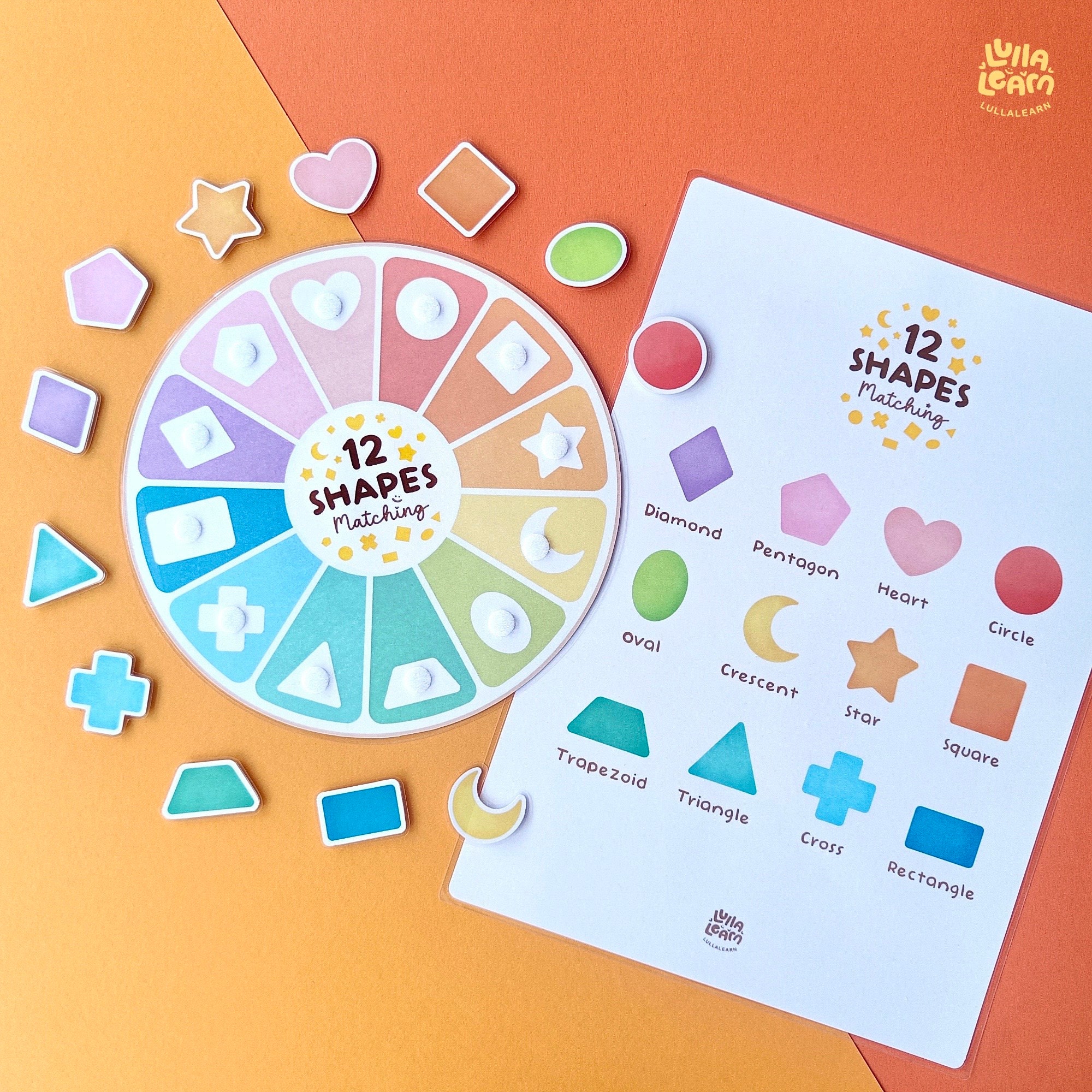 Matching Shape Printable Shapes Sorting Puzzle Activities Learning ...
