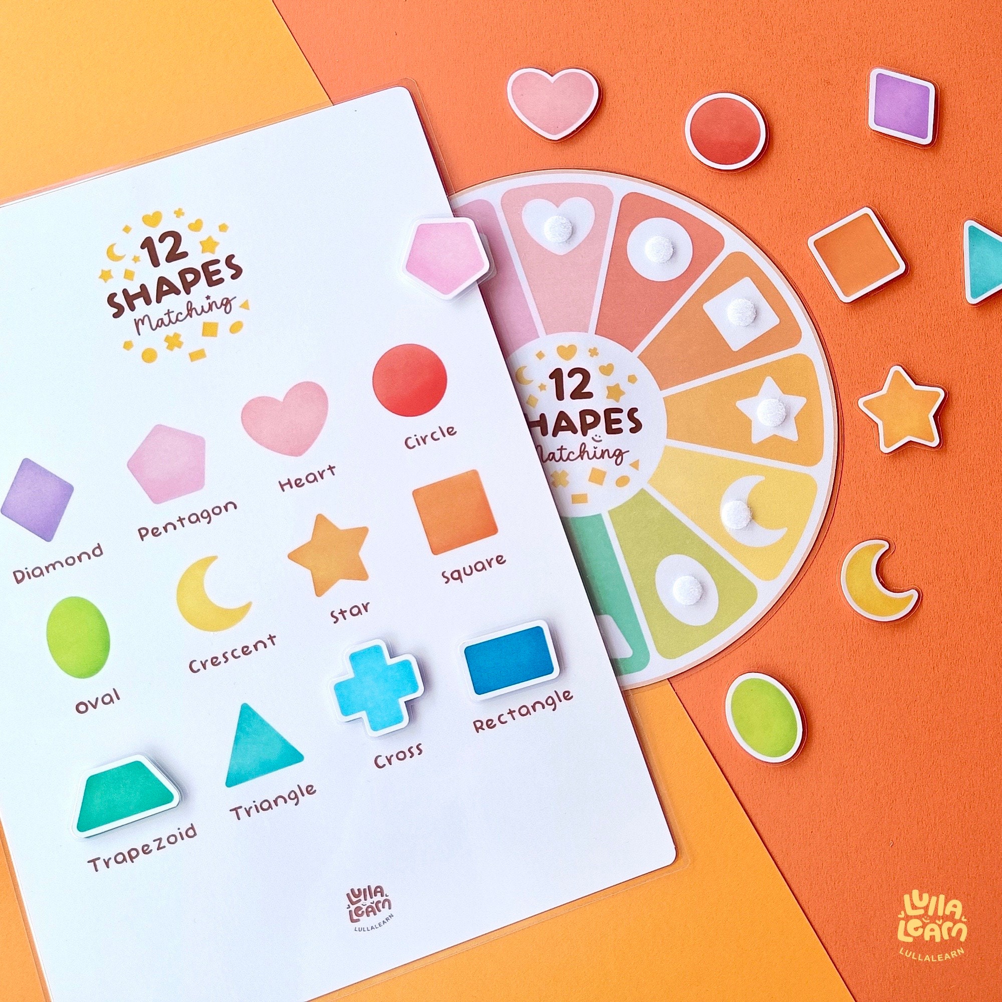 Matching Shape Printable Shapes Sorting Puzzle Activities Learning ...
