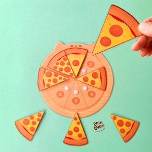 Pizza Number Matching Activity Printables Counting Number Preschool ...