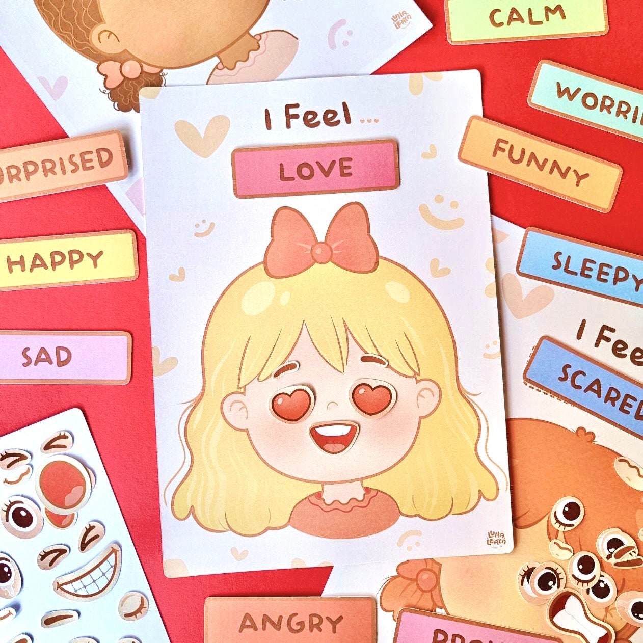 Kids Emotions Printable Activity Feelings Chart Preschool Worksheets ...