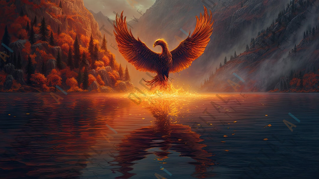 Digital Illustration Package X3 Legendary Phoenix 8736 X 4896 300DPI - Etsy