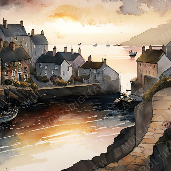 Fishing Village - Etsy