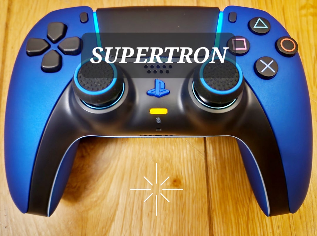 Sony Playstation 5 Custom Controller Soft Touch Blue Azul - Etsy