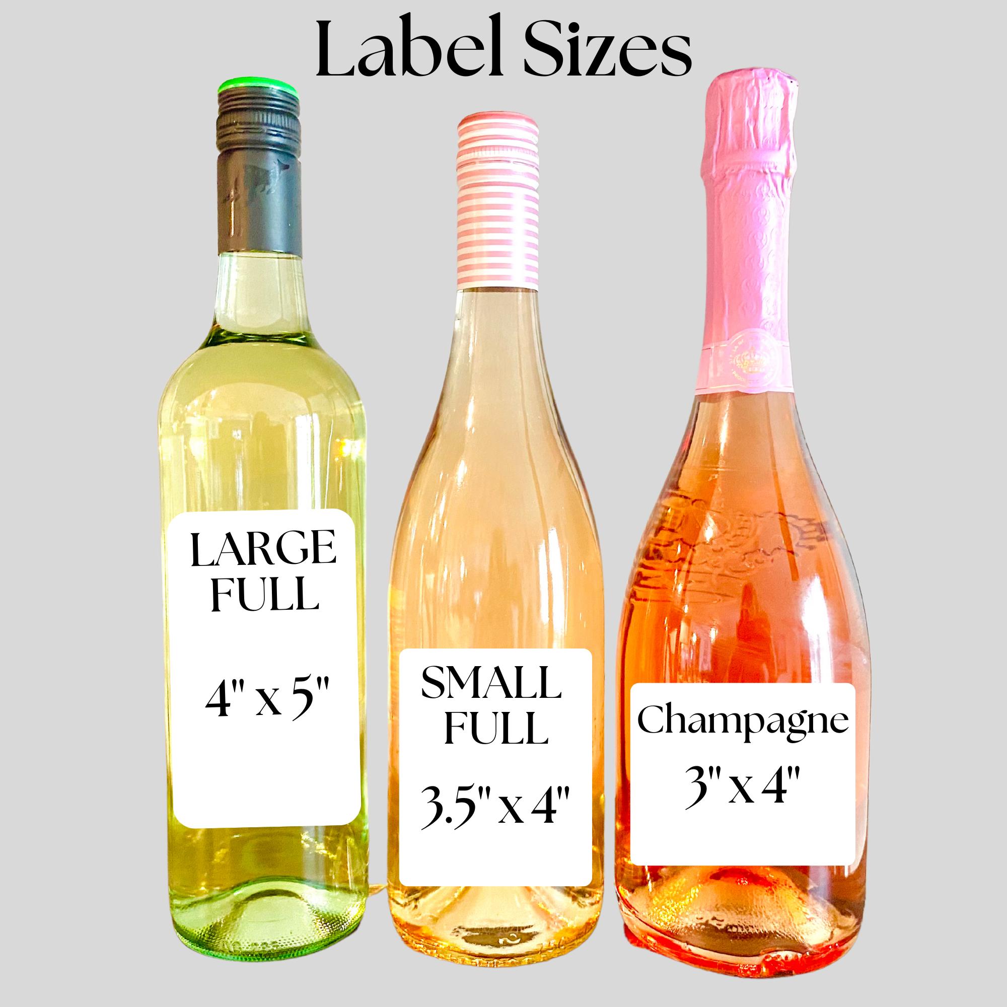 Table Seating Champagne Bottle Labels, Printed Seat Labels, Champagne ...