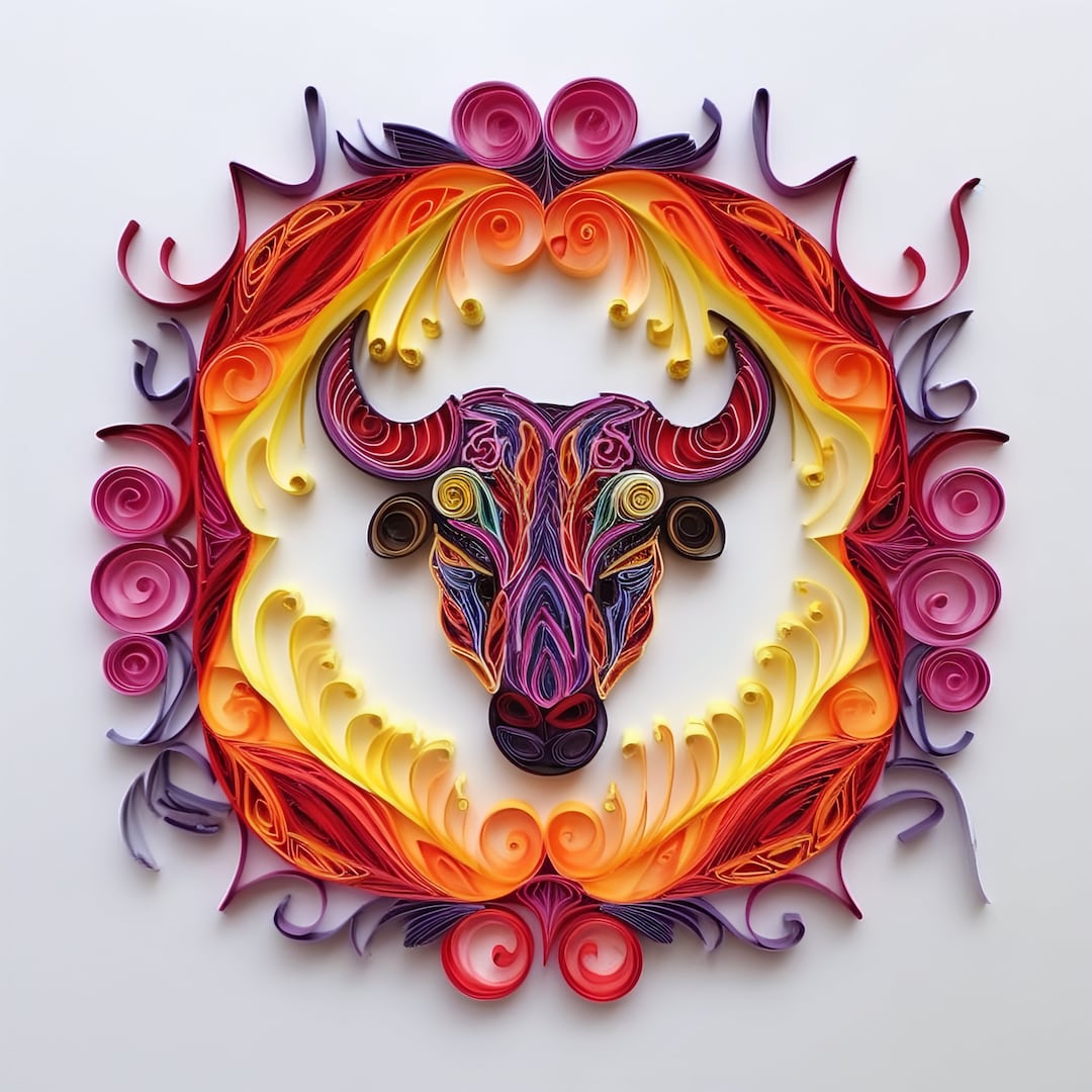 Fire Ox Chinese Zodiac Print, Nursery Art, Children Room, Wall Art ...