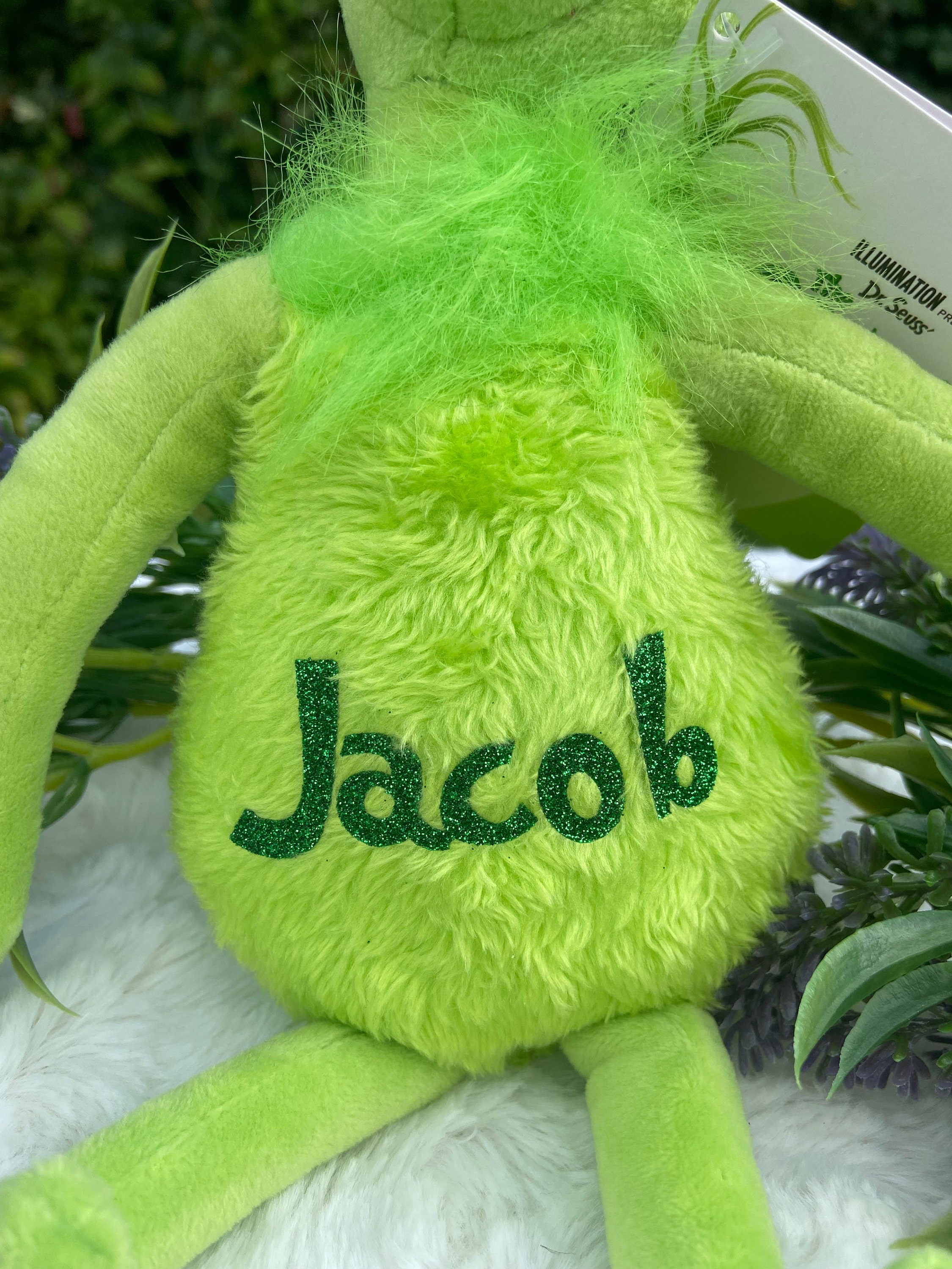 Grinch Plush Toy/ Grinch Personalised Toy/ Christmas Toy/ Grinch ...