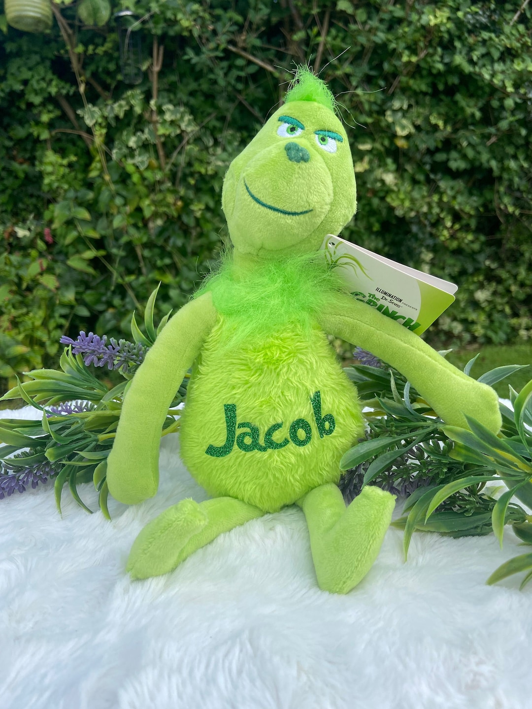 Grinch Plush Toy/ Grinch Personalised Toy/ Christmas Toy/ Grinch ...