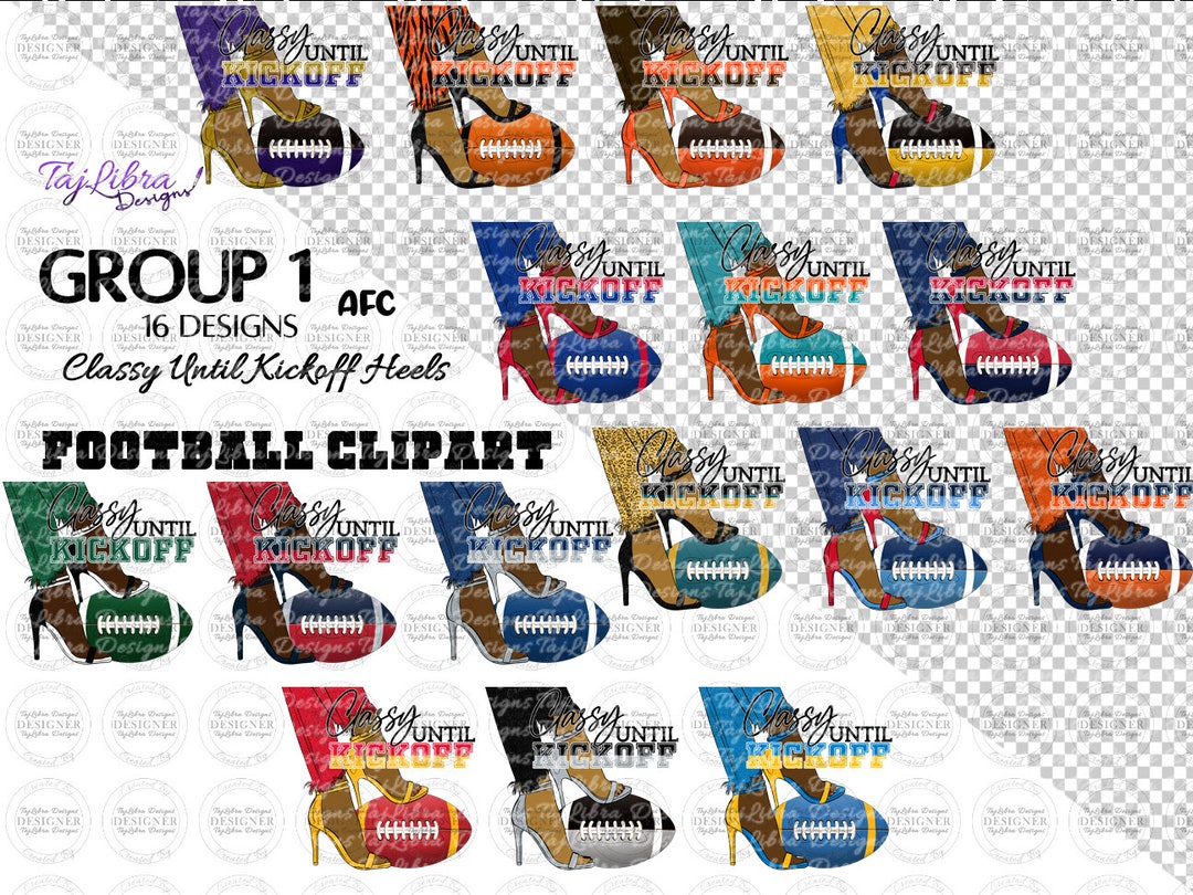 Classy Until Kickoff Heels | Football Clip Art | Girls Love Football ...